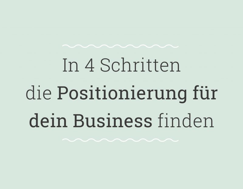 Positionier’ Dich! - wirkraum Design und Konzept